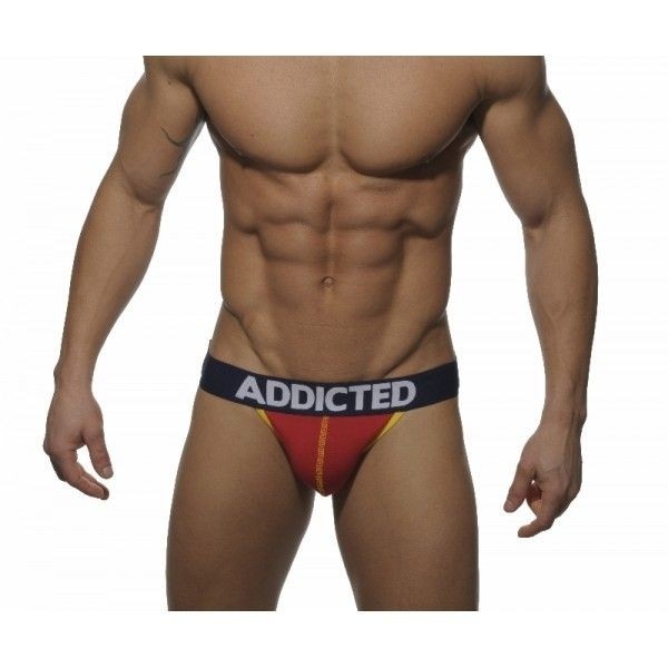 Addicted AD06 Push Up Jockstrap Rood-Navy OP=OP!