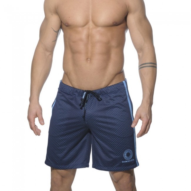 Addicted Air-Mesh Knee Length Short - Navy